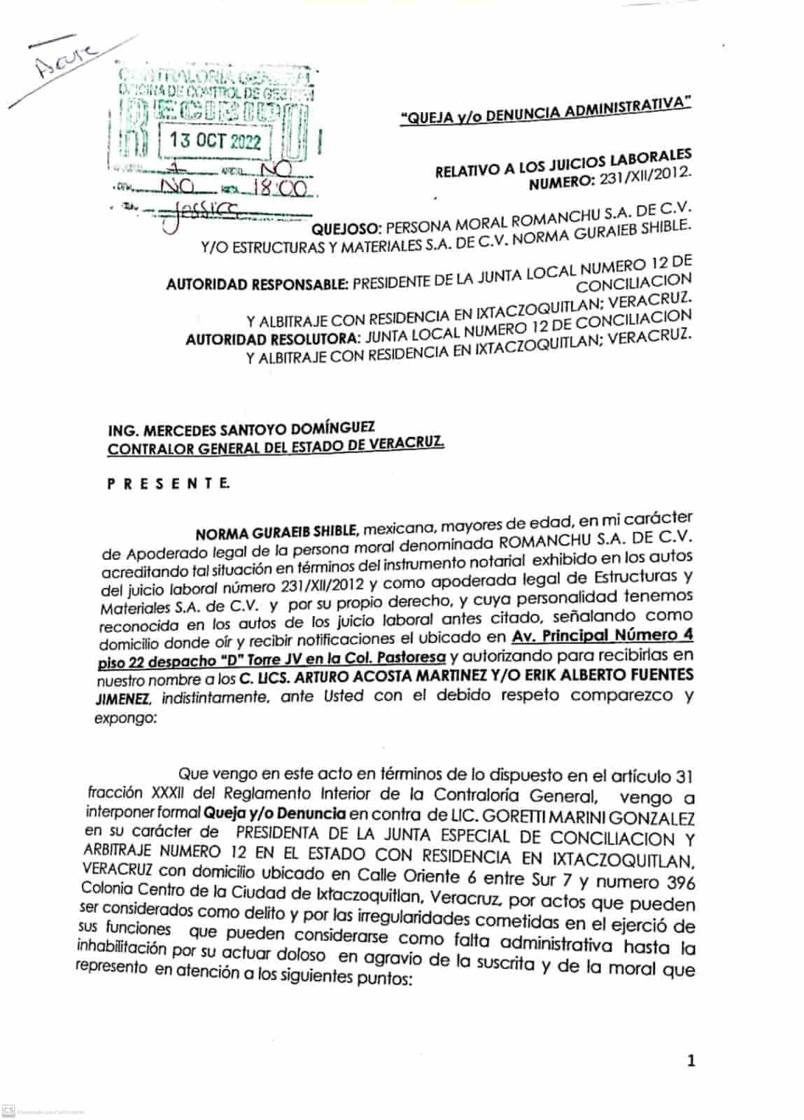 Denuncian por malas prácticas a titular de Junta de Conciliación en ... Denuncian por malas prácticas a titular de Junta de Conciliación en ...